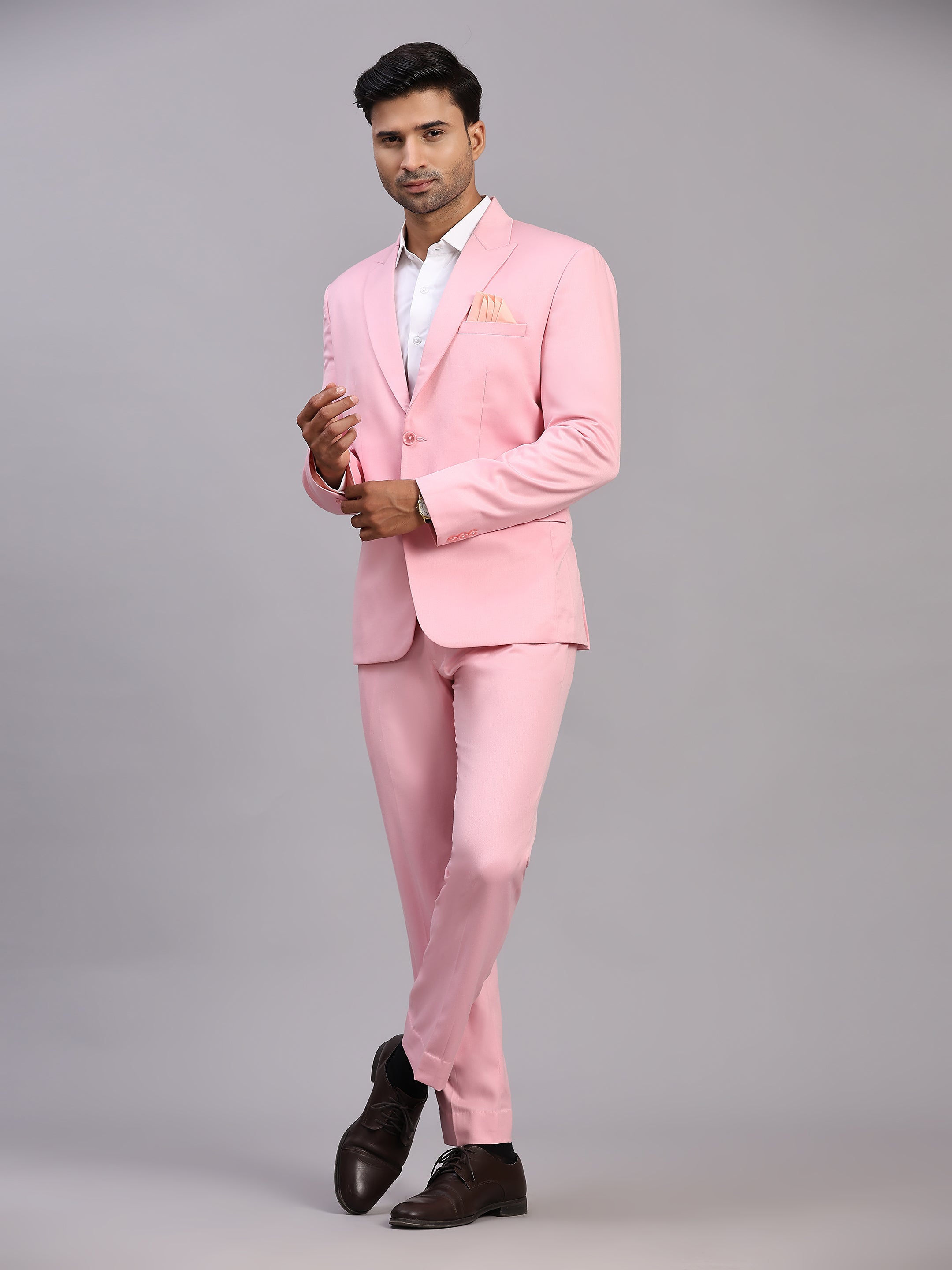 Mans Fab Men Single Breasted Solid Suit-05 – Mansfab