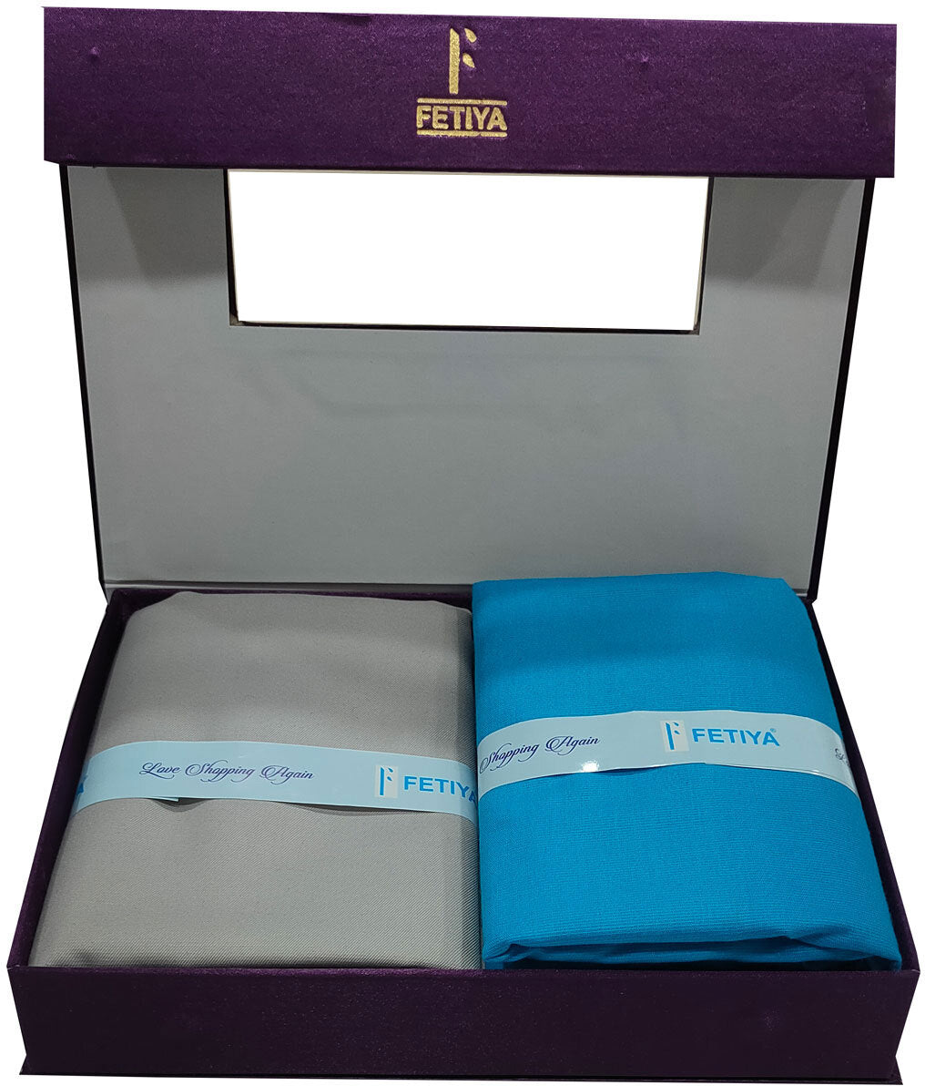 Fetiya Trendz Cotton Blend Solid Shirt & Trouser Fabric – Mansfab
