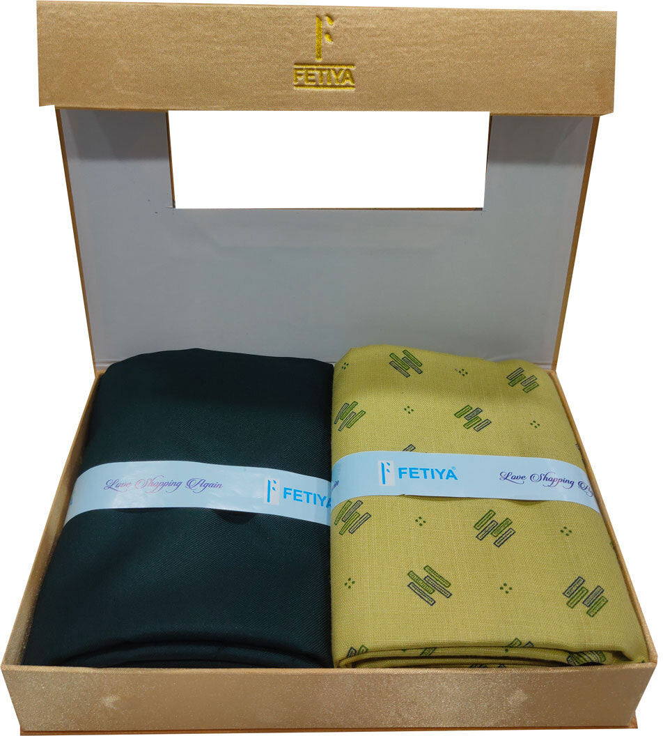 Fetiya Trendz Cotton Blend Printed Shirt & Trouser Fabric – Mansfab