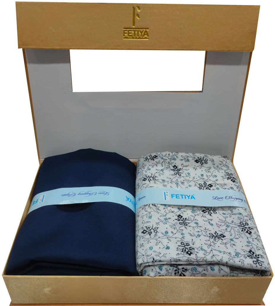 Fetiya Trendz Cotton Blend Printed Shirt & Trouser Fabric – Mans fab Retail