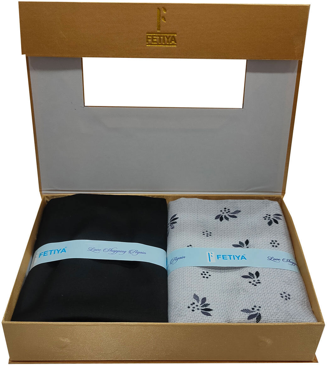 Fetiya Trendz Cotton Blend Printed Shirt & Trouser Fabric – Mansfab
