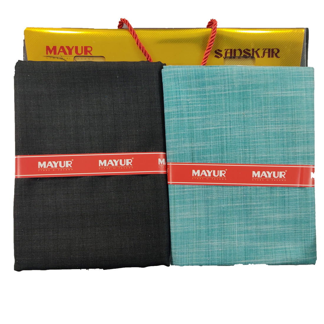 MAYUR Unstitched Pure Cotton Plain Shirt & Trouser Fabric. – Mansfab