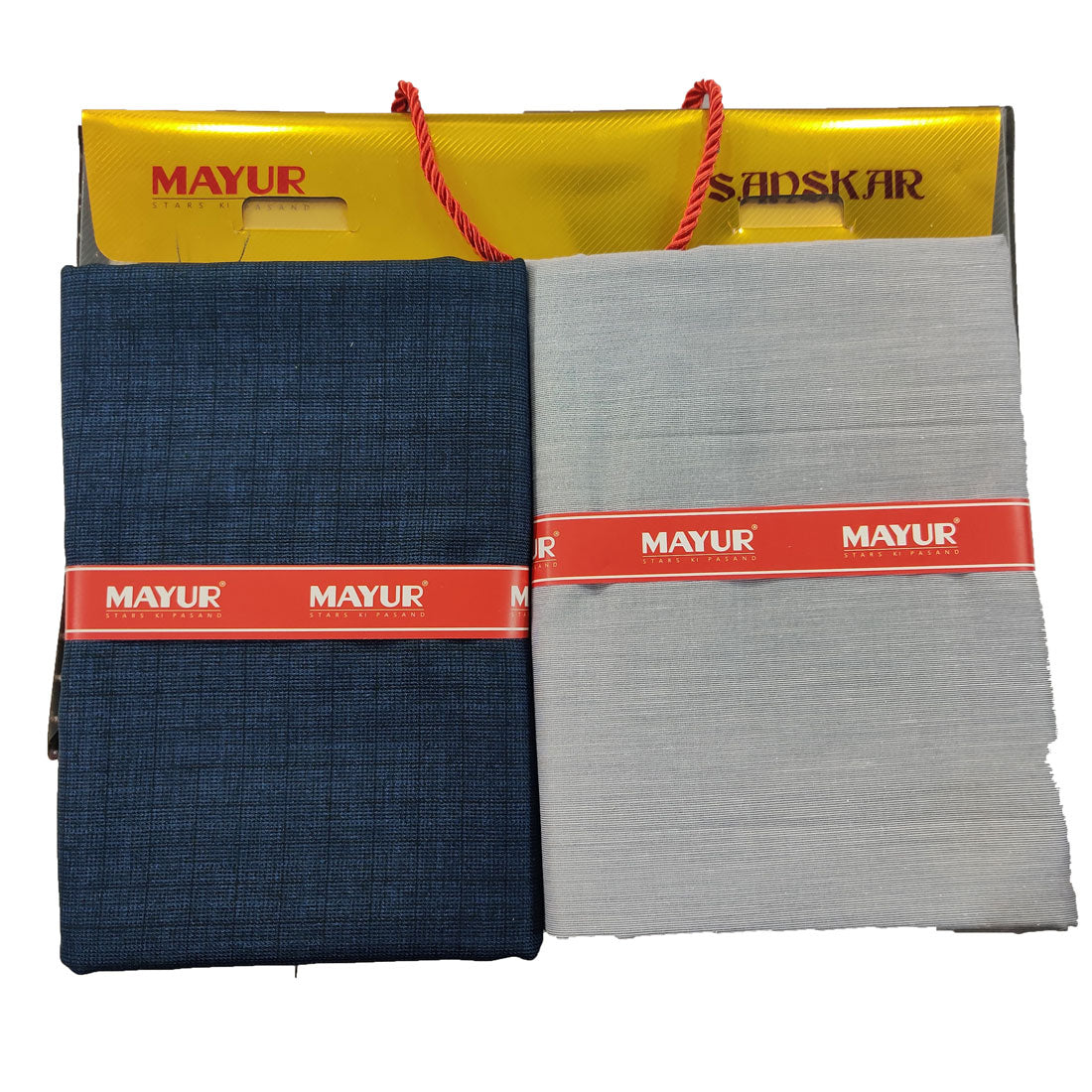 MAYUR Unstitched Pure Cotton Plain Shirt & Trouser Fabric. – Mansfab