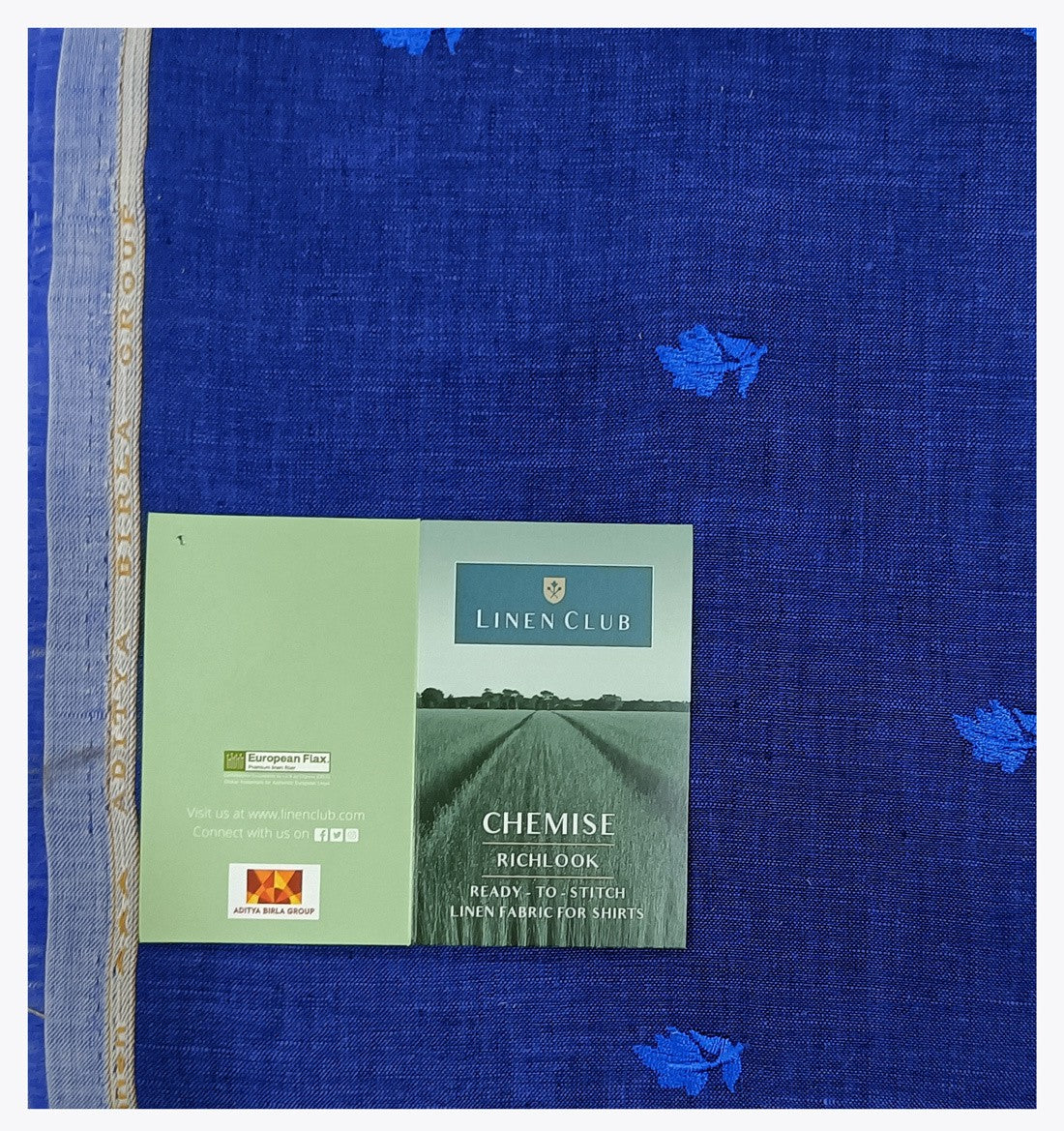 Linen Club Linen Embroidered Shirt Fabric – Mansfab