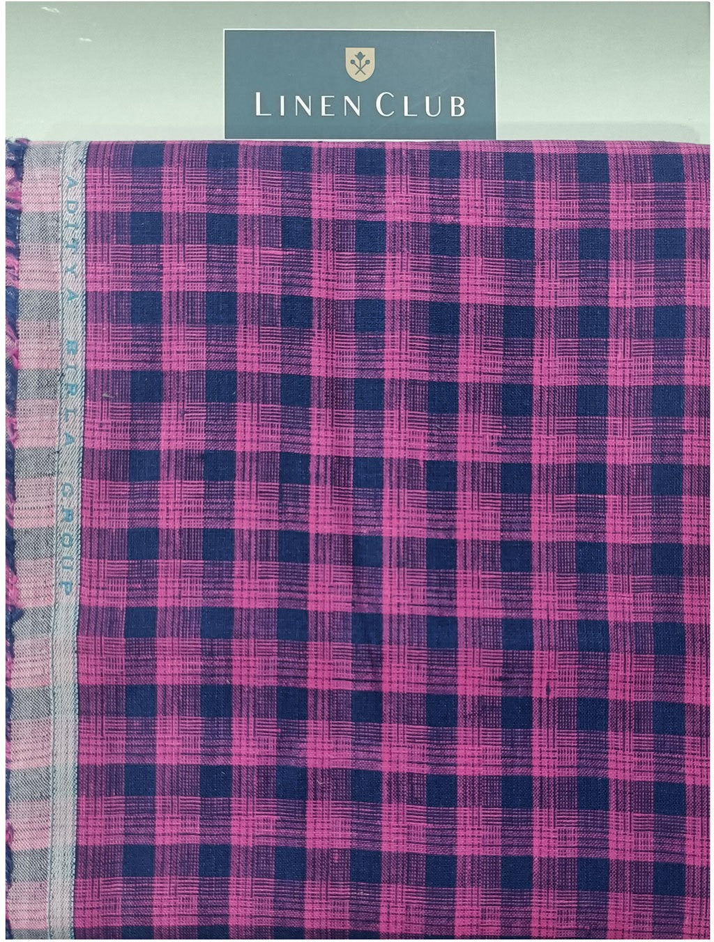 Linen Club Linen Checkered Shirt Fabric – Mansfab