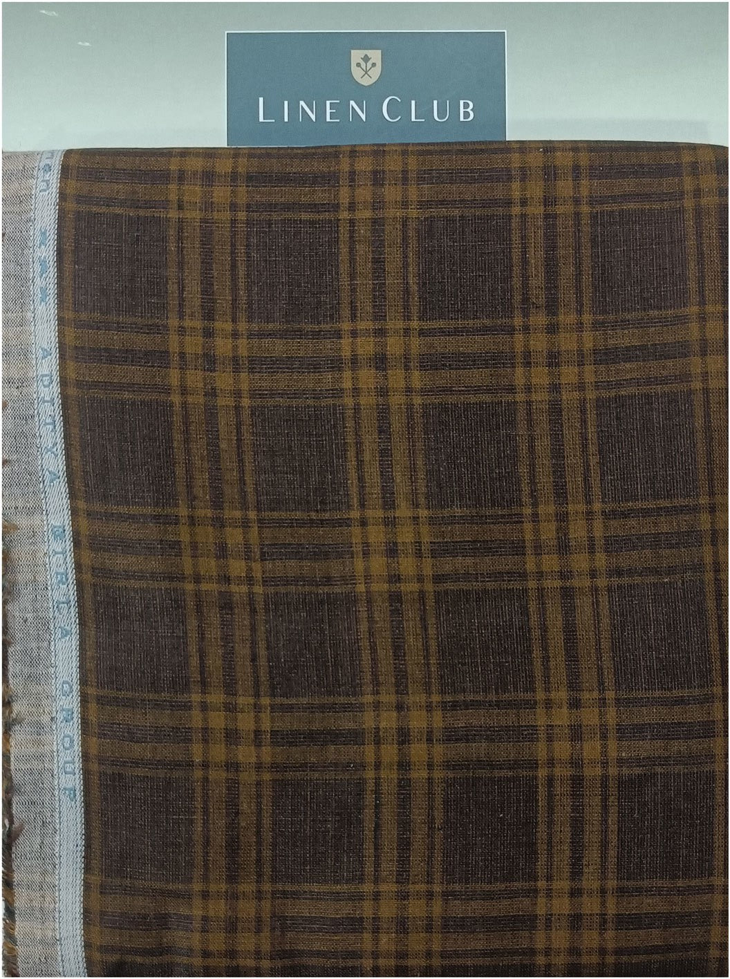 Linen Club Linen Checkered Shirt Fabric – Mansfab