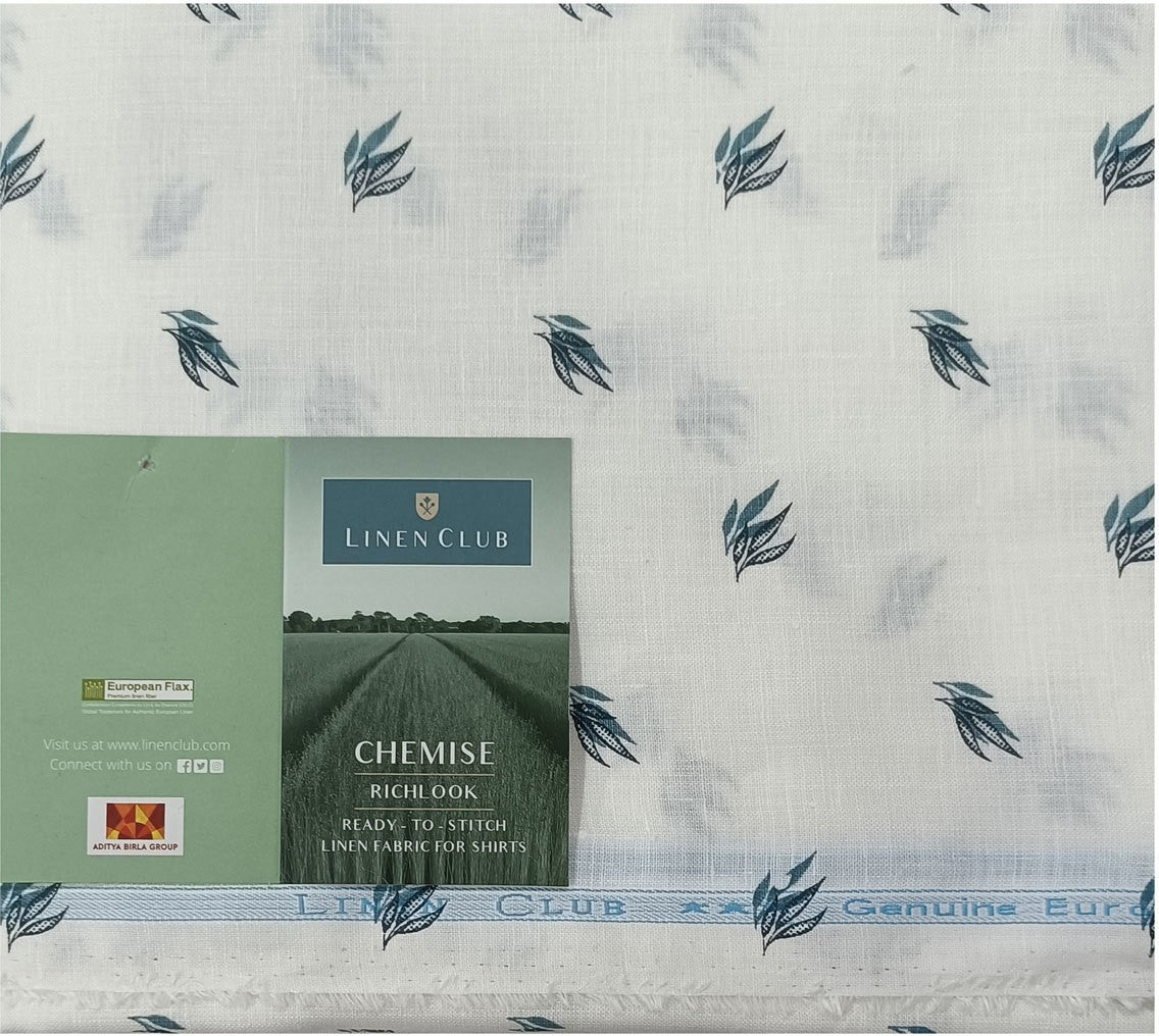 Linen Club Linen Printed Shirt Fabric – Mansfab