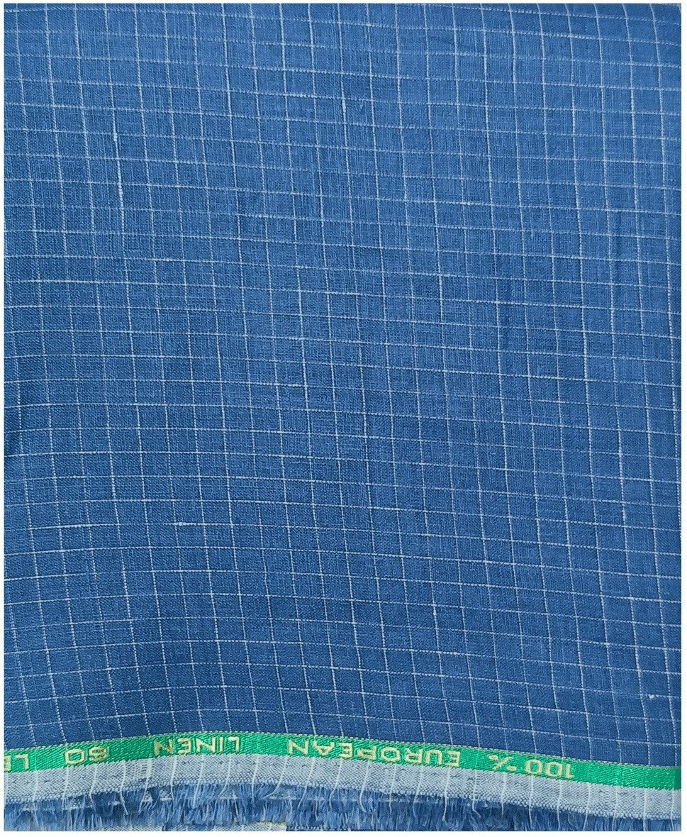 Arvind Linen Checkered Shirt Fabric – Mansfab