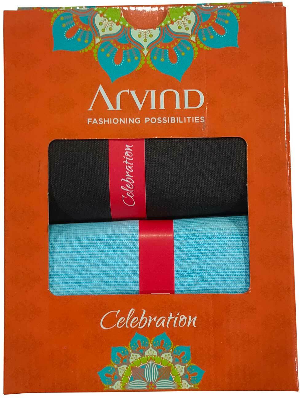 Arvind Cotton Blend Self Design Shirt & TrouserFabric – Mansfab