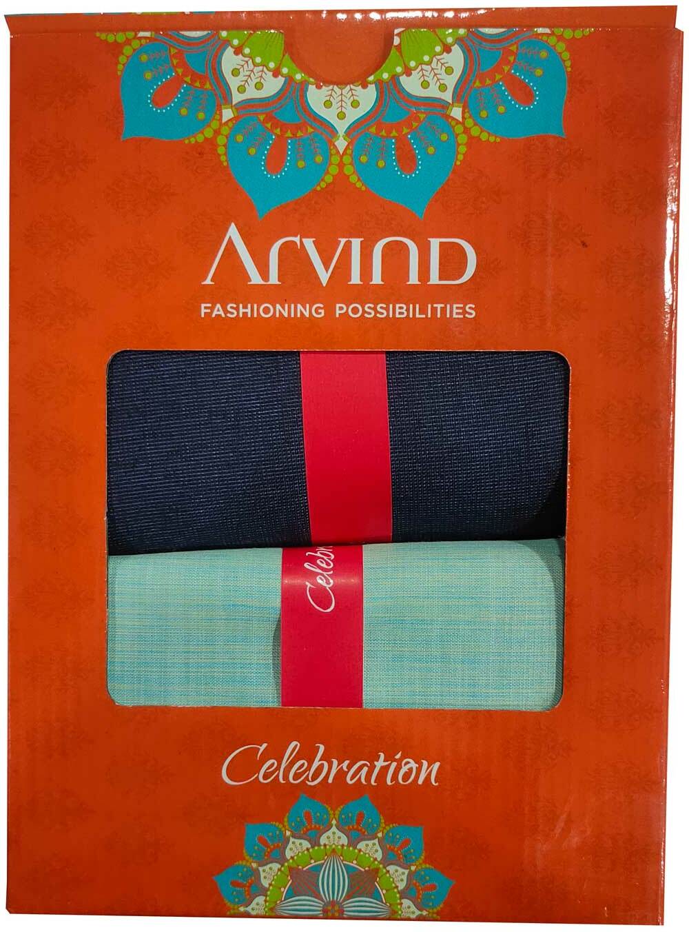 Arvind Cotton Blend Self Design Shirt & TrouserFabric – Mansfab