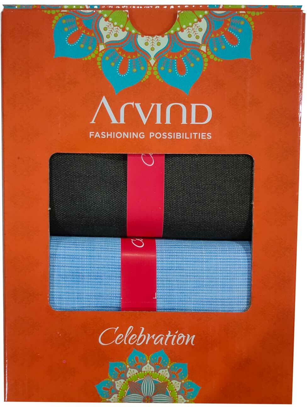 Arvind Cotton Blend Self Design Shirt & TrouserFabric – Mansfab