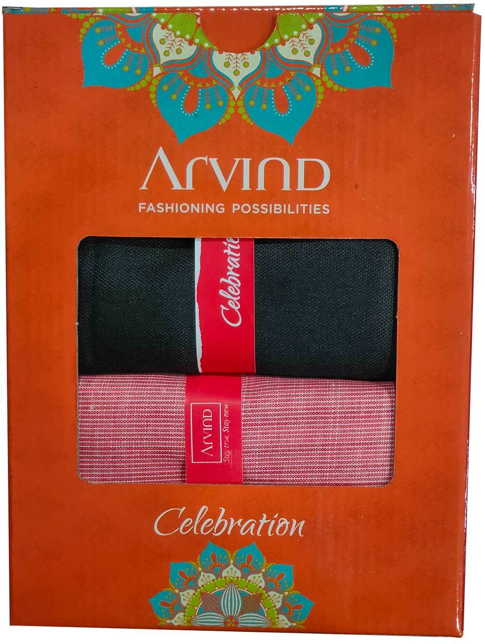 Arvind Cotton Blend Self Design Shirt & TrouserFabric – Mansfab