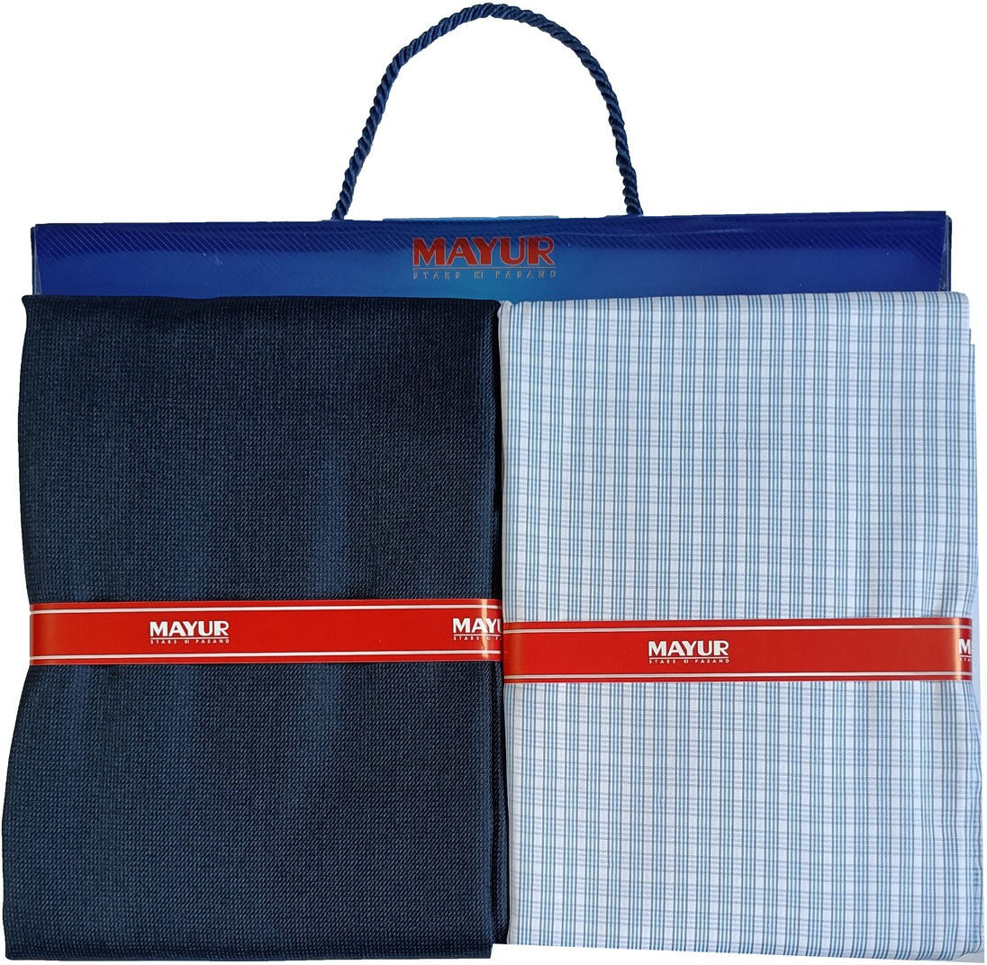 MAYUR Cotton Checkered, Self Design Shirt & Trouser Fabric – Mansfab