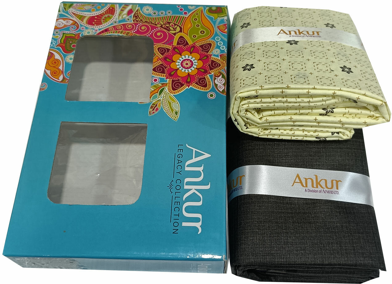 Arvind Cotton Blend Printed Shirt & Trouser Fabric – Mansfab