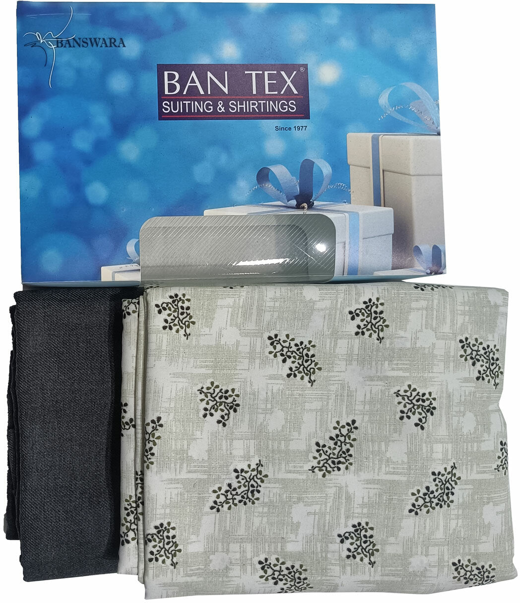 Mansfab Cotton Blend Printed Shirt & Trouser Fabric – Mans fab Retail