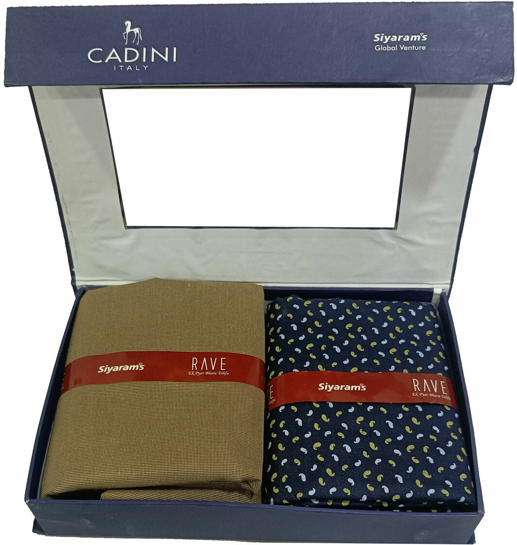 Siyaram"s Cotton Blend Printed Shirt & Trouser Fabric – Mansfab