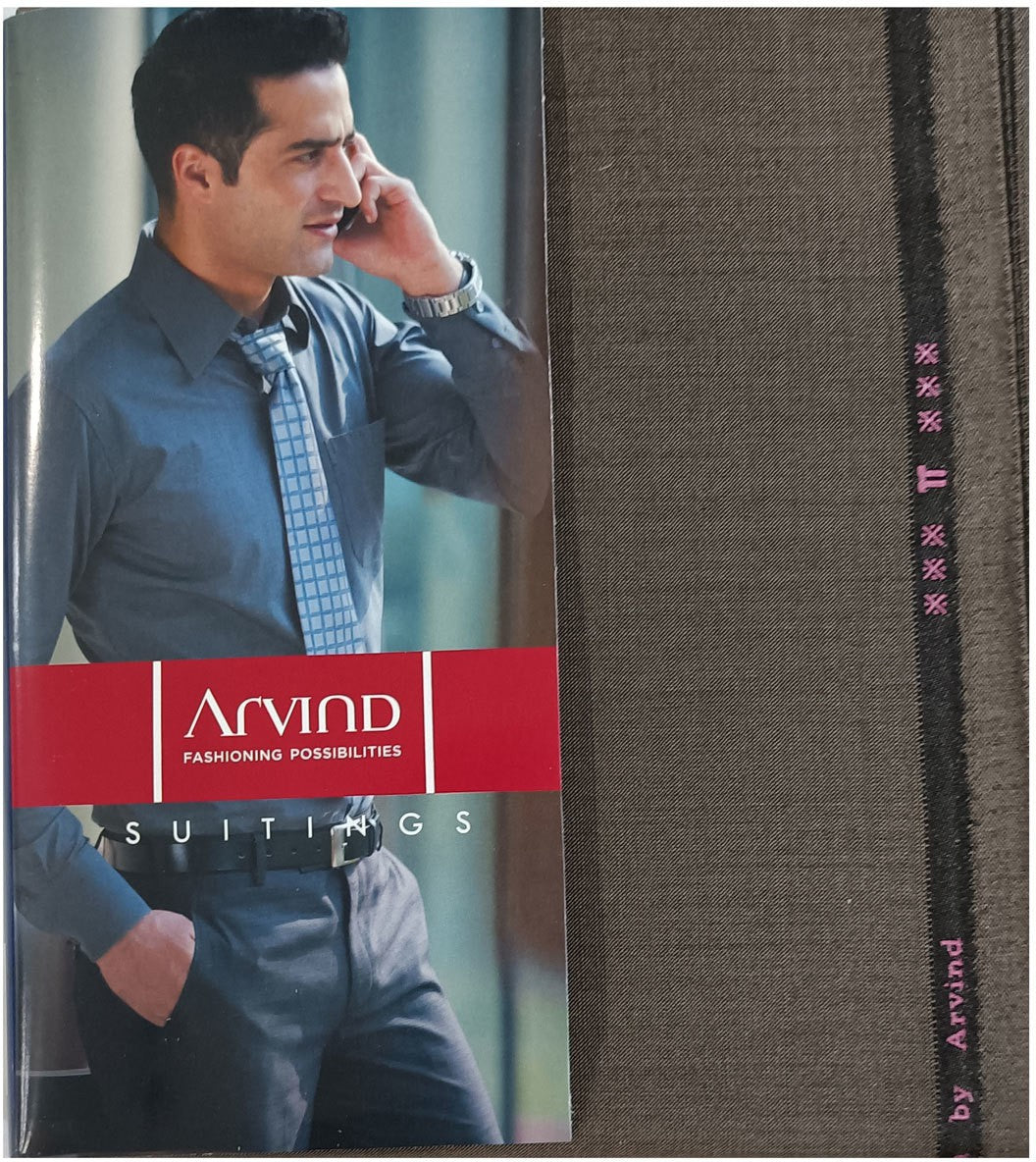 Arvind Polycotton Self Design Trouser Fabric – Mans fab Retail