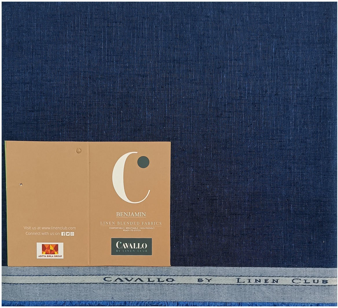 Linen Club Linen Self Design Trouser Fabric – Mansfab