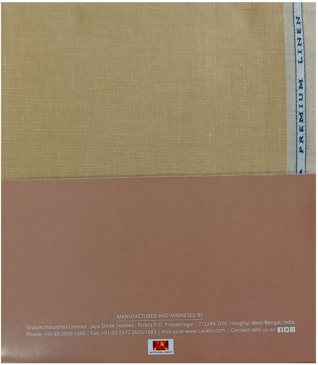 Linen Club Linen Self Design Trouser Fabric – Mansfab