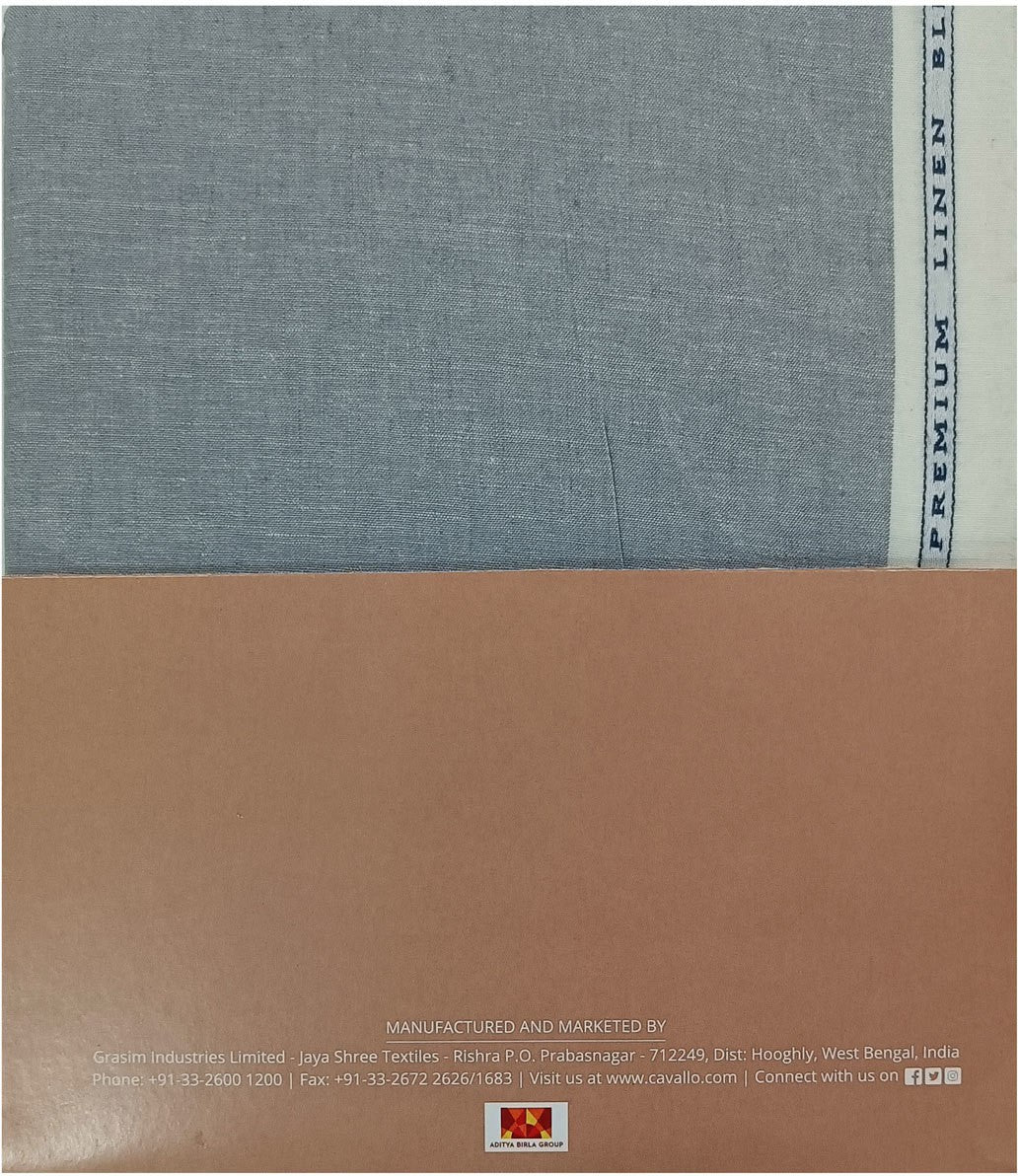 Linen Club Linen Self Design Trouser Fabric – Mansfab