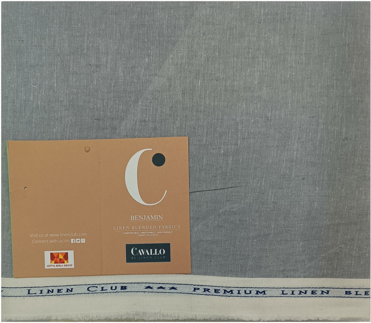 Linen Club Linen Self Design Trouser Fabric – Mansfab