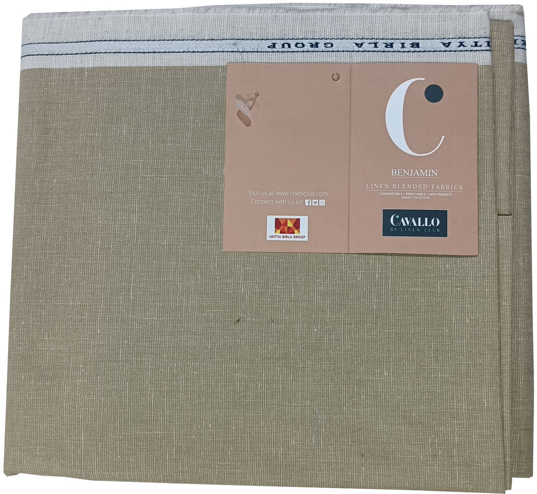 Linen Club Linen Self Design Trouser Fabric – Mans fab Retail