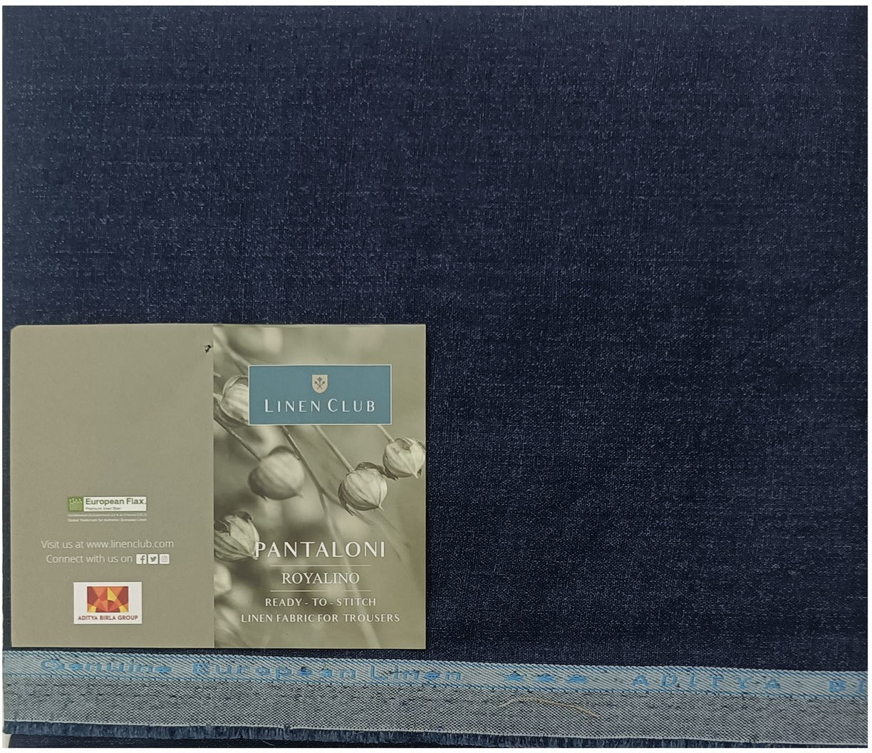 Linen Club Linen Self Design Trouser Fabric – Mansfab