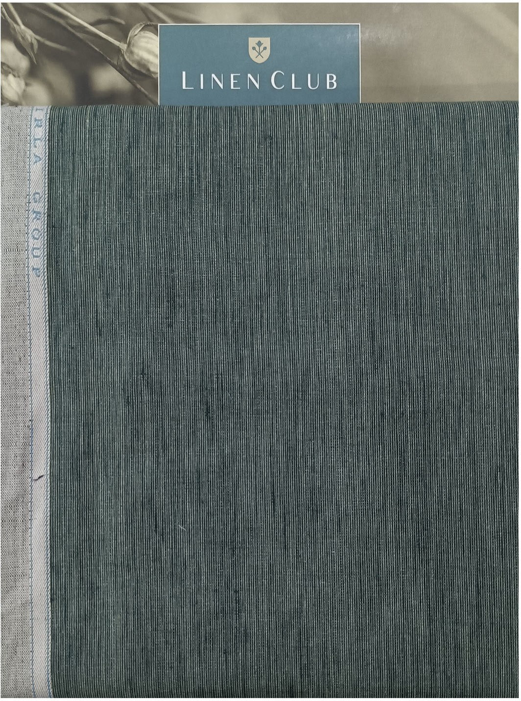 Linen Club Linen Self Design Trouser Fabric – Mansfab